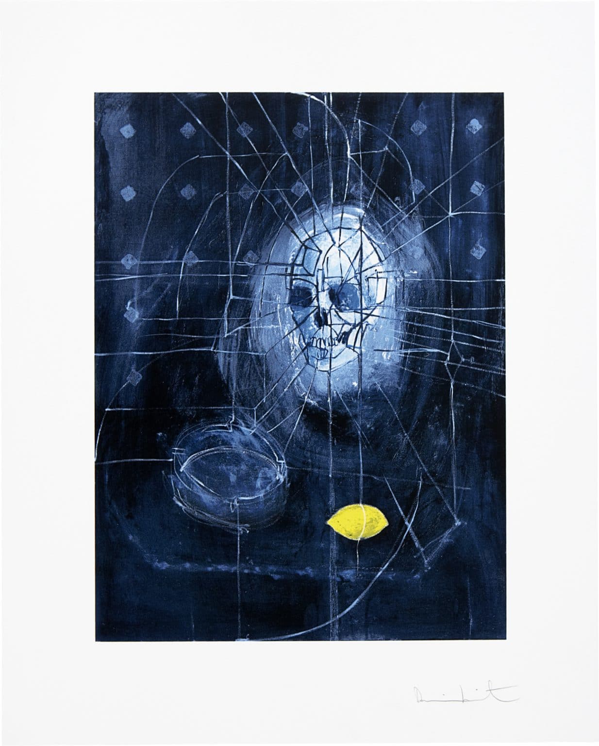 Damien Hirst - Skull with Ashtray and Lemon - HENI Leviathan